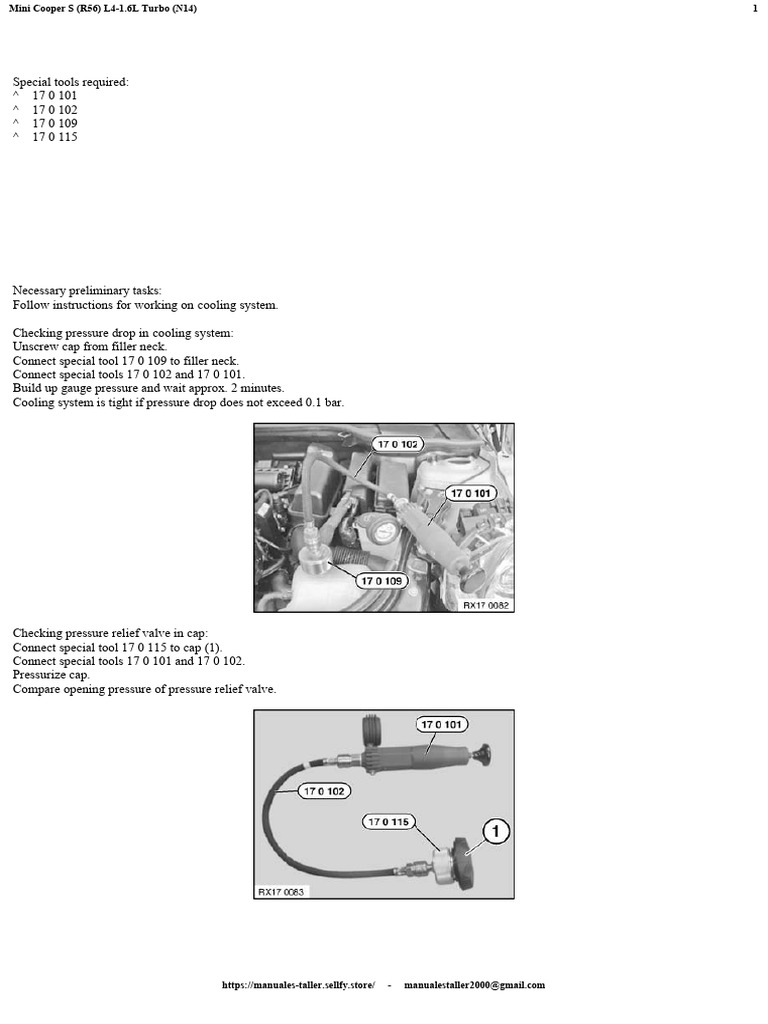 Mini Cooper S R56 N14 Repair Manual p124-134 | PDF | Thermostat | Coolant