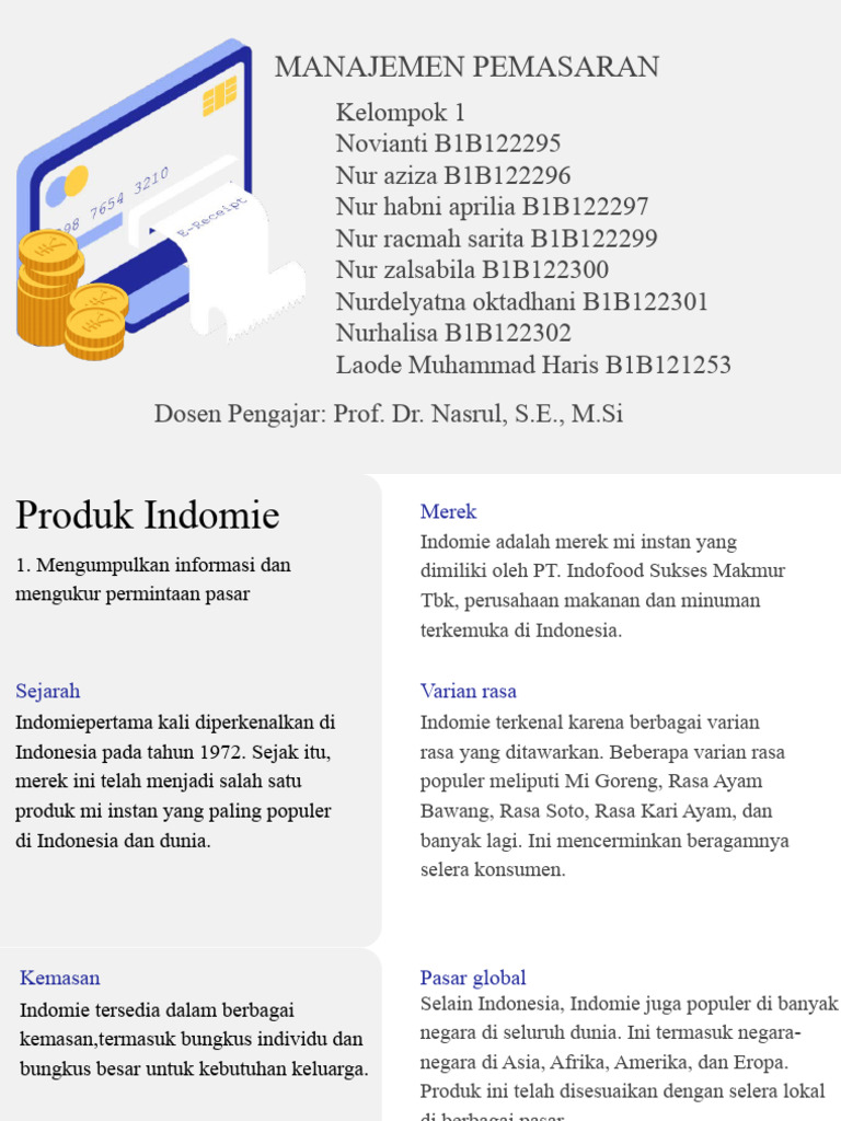 MNJ Pemasaran Kelompok 1 | PDF