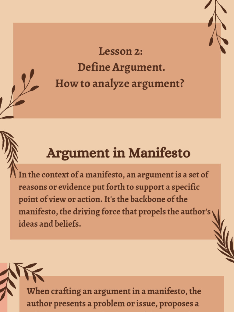 EAPP Lesson 2 Define Argument. How To Analyze Argument - 20231105 ...