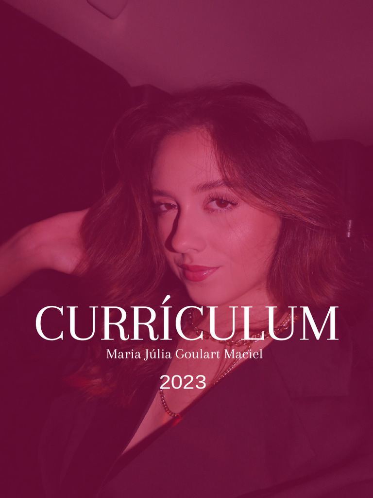 Currículum Júlia Goulart | PDF