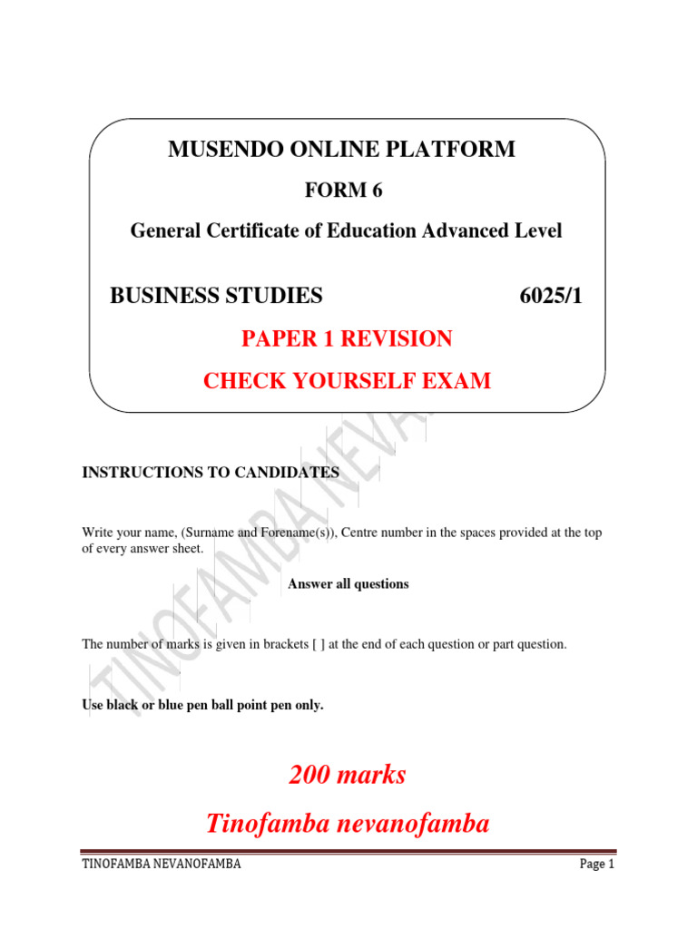 f6 Bs p1 Sample Questions | PDF | Marketing | Business Process