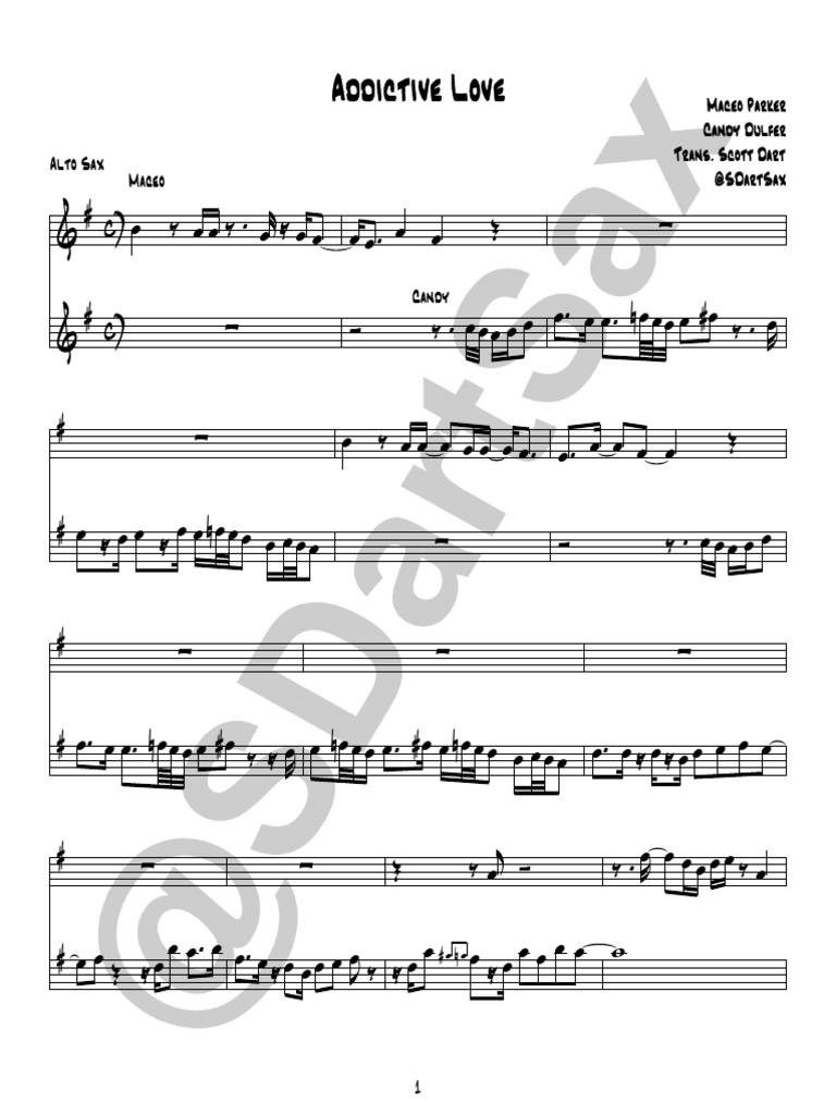 Maceo Parker Candy Dulfer Addictive Love Score | PDF