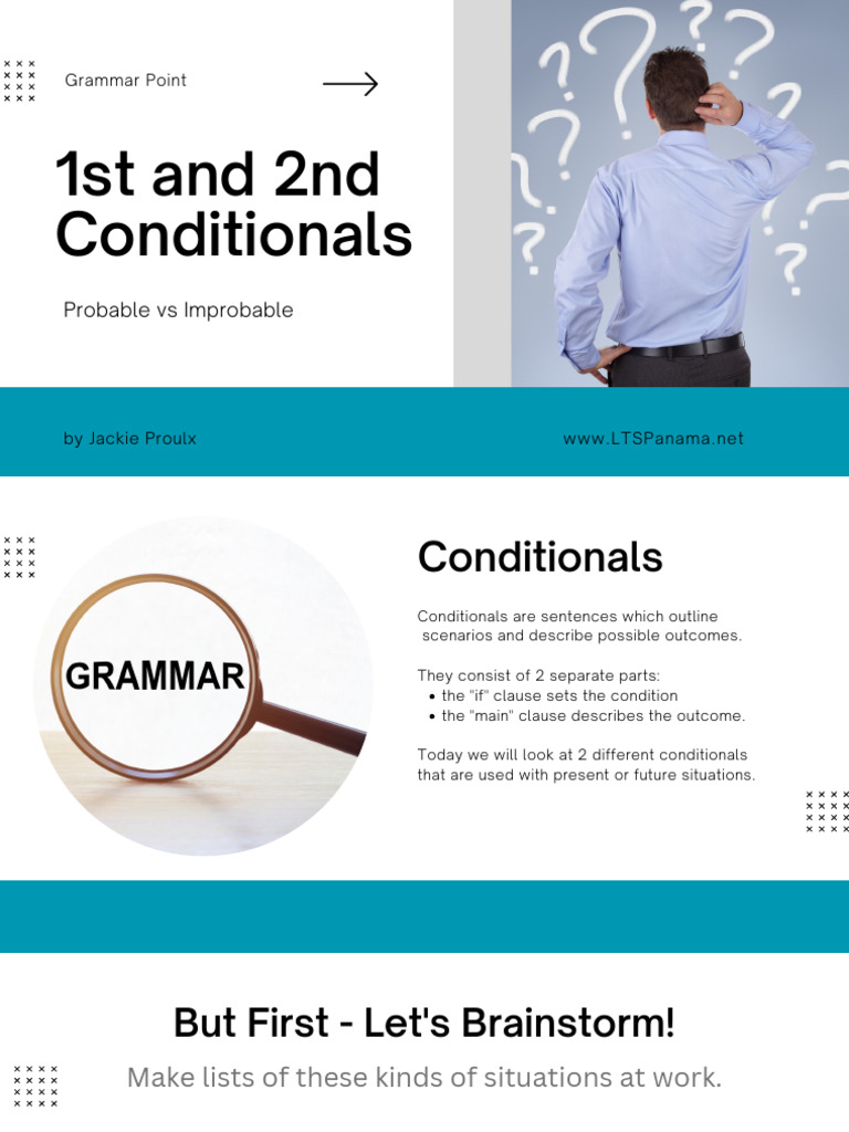 1st and 2nd Conditional Explanation:Presentation | PDF