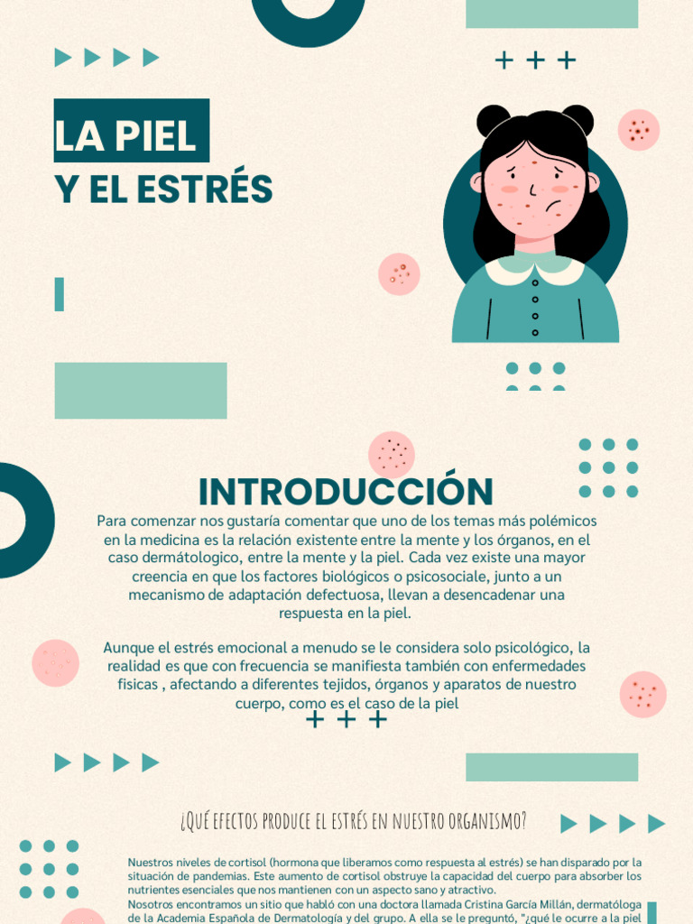 Estrés y su impacto en la piel | PDF | Estrés (biología) | Dermatología