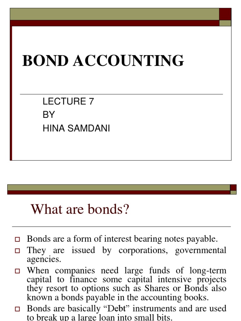 1 Bond Accounting | PDF | Bonds (Finance) | Discounting