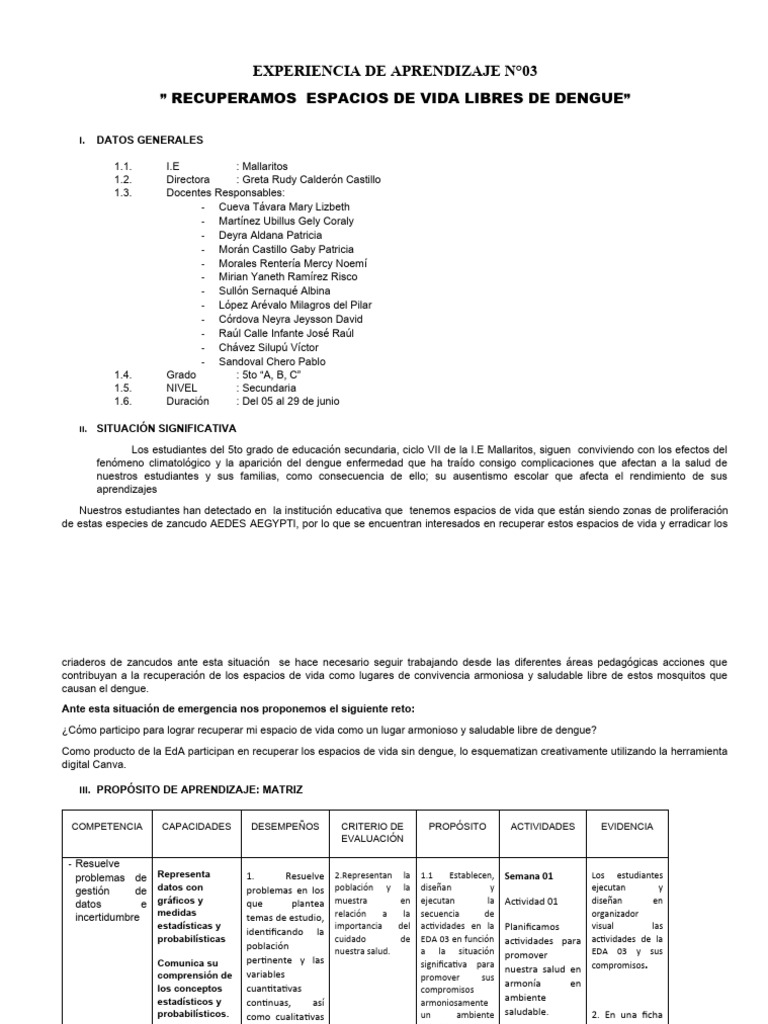 EDA 3 5to Sec 2023 | PDF | Estadísticas | Metodología de encuesta