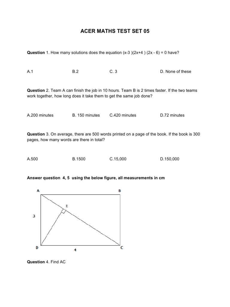 Math 5 Pdf Area Elementary Geometry