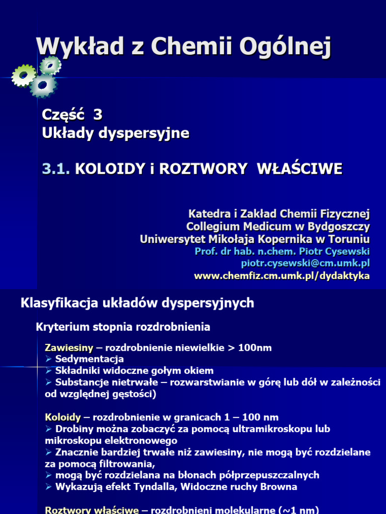 Wyklad Z Chemi Ogolnej | PDF