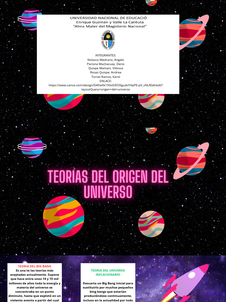 Ficha 6-Teorías Del Origen Del Universo | PDF | Universo | Big Bang