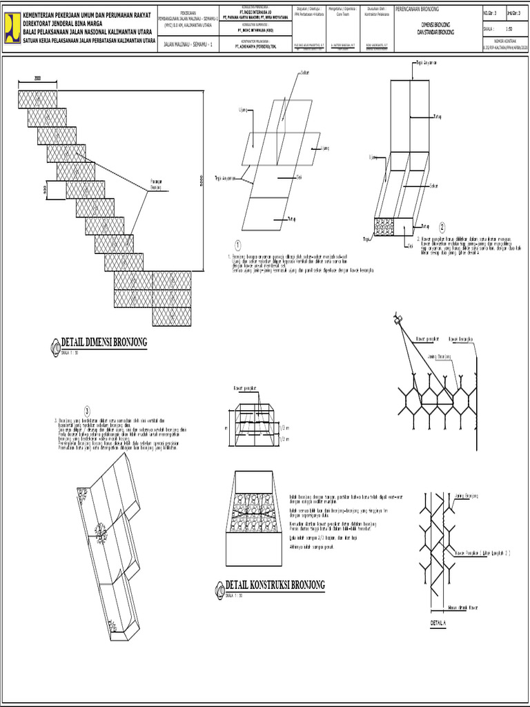 Standar Kawat Dan Dimensi Bronjong | PDF