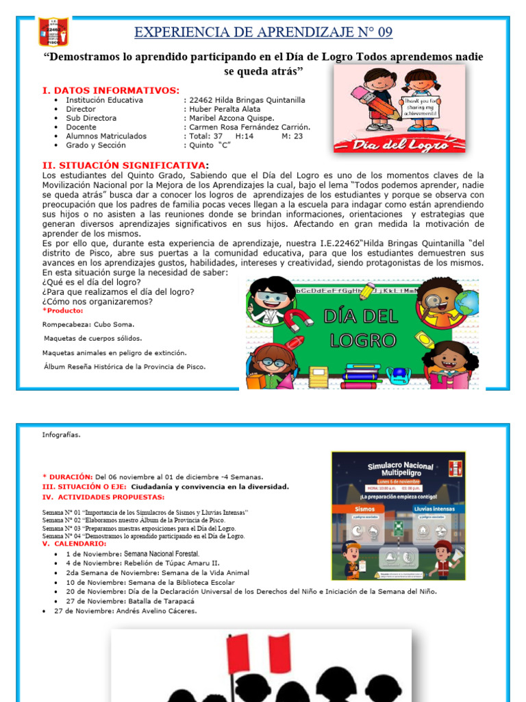 Experiencia de Aprendizaje N 09 23 | PDF | Geometría | Triángulo