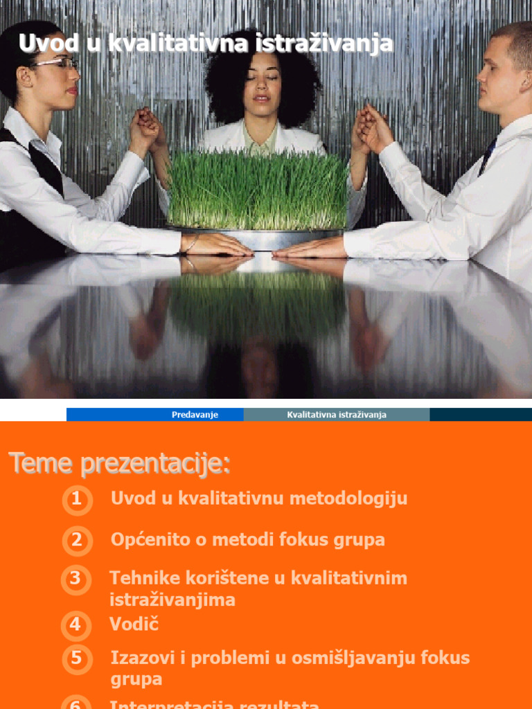 Predavanje Kvalitativna Istraz Ivanja 26 03 | PDF