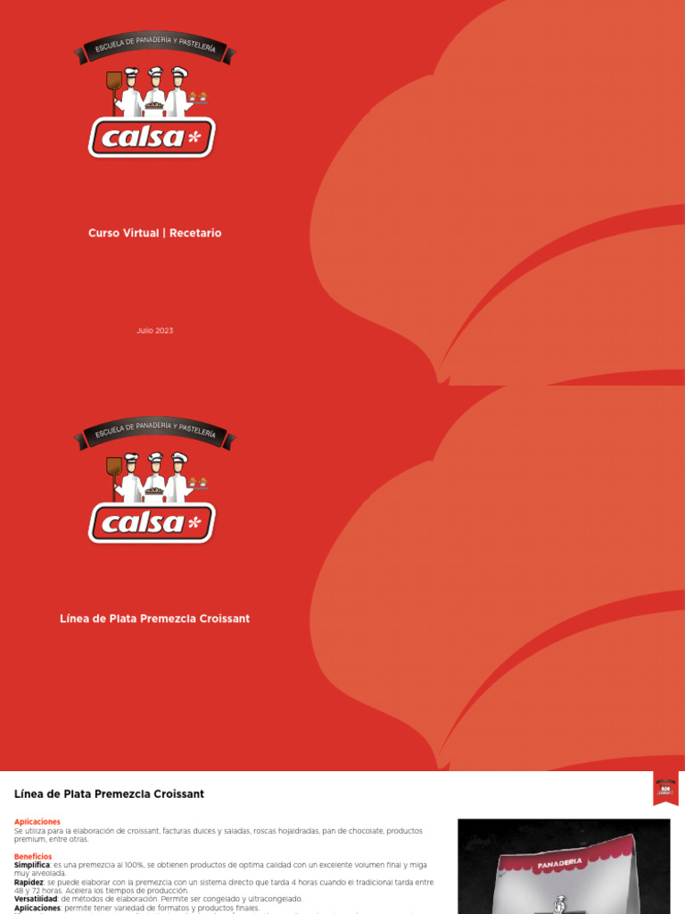 Calsa Escuela Cursos Virtuales Julio Recetario | PDF | Alimentos ...