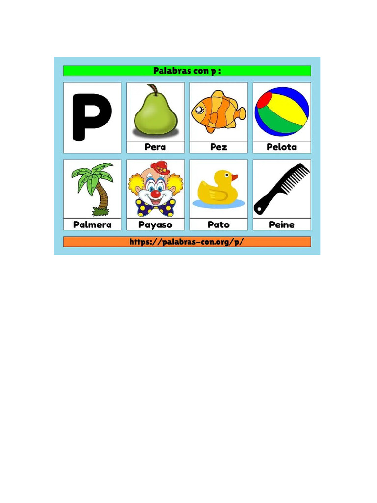 Palbras Con M y P | PDF