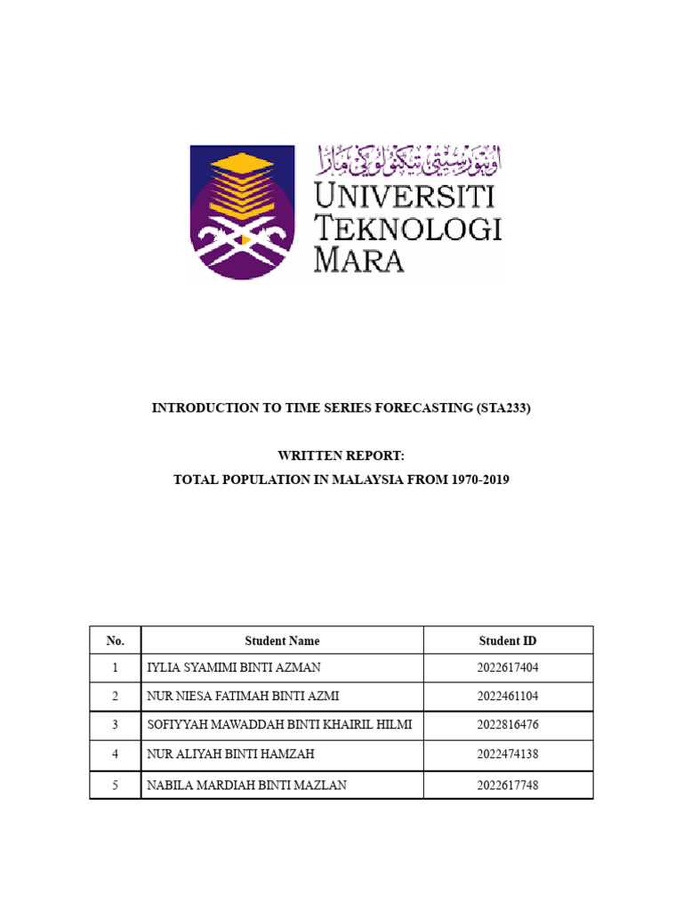 Sta233 GP Project Time Series Forecasting | Download Free PDF | Forecasting | Autoregressive ...