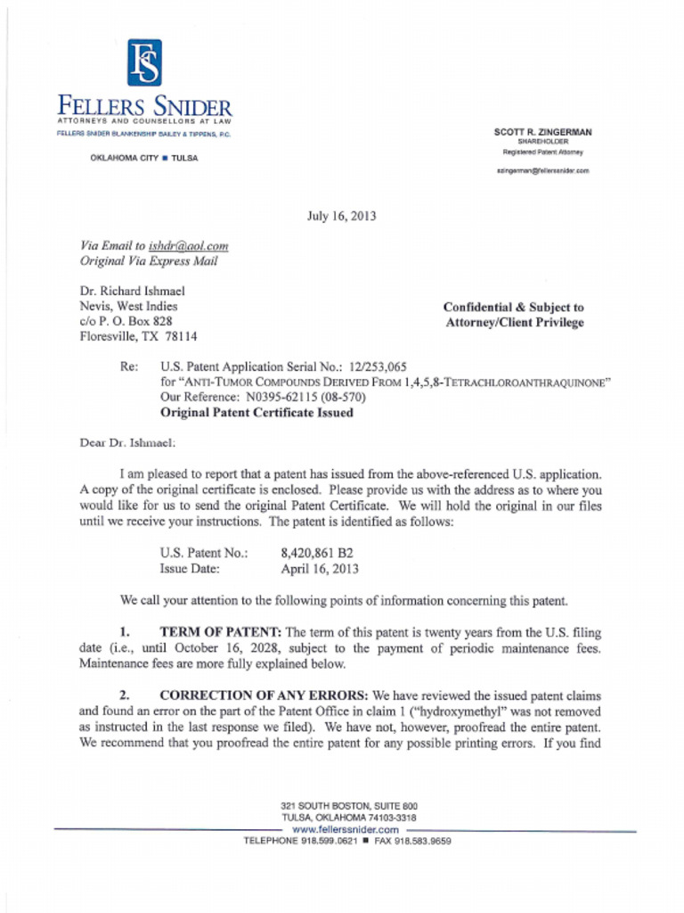 Mypatent LTC Re Letters Patent | PDF