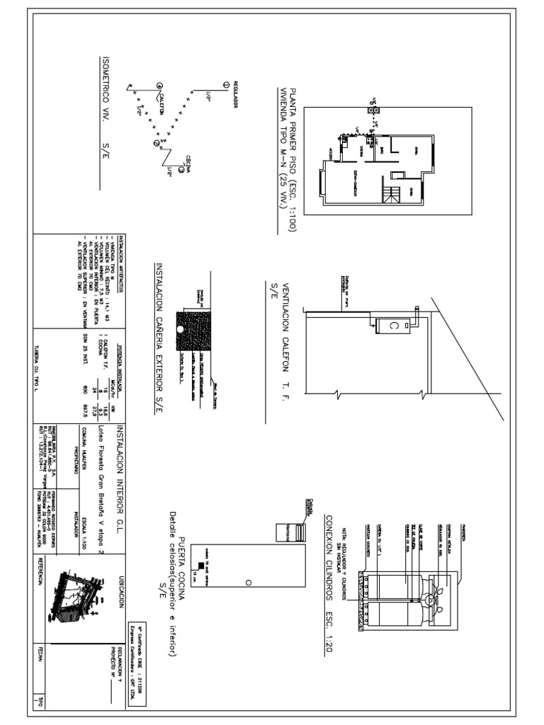 Plano Gas Tipo M | PDF