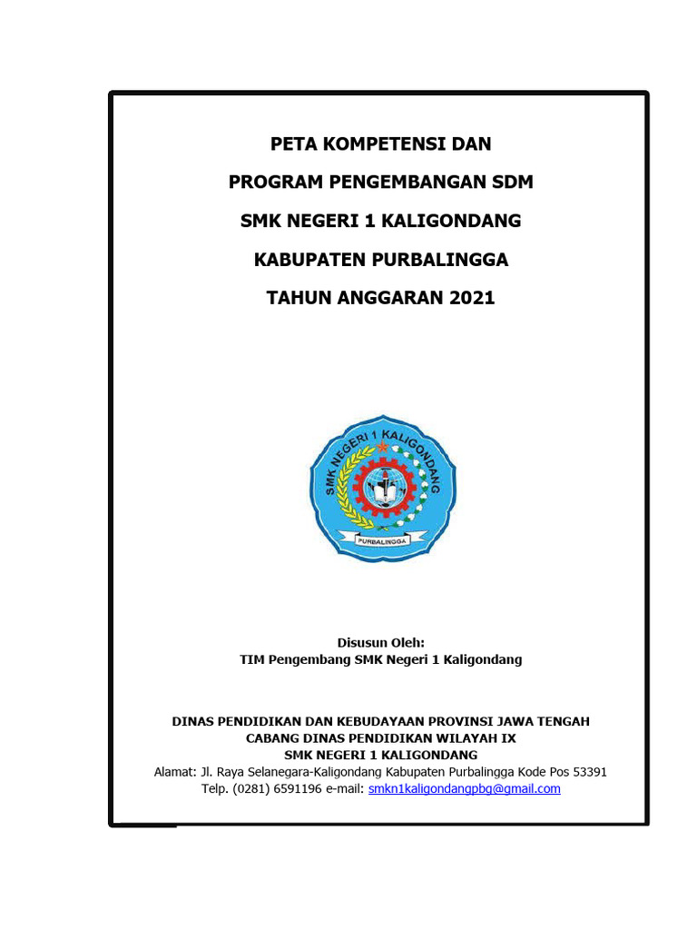 Peta Kompetensi Dan Program Pengembangan SDM SMK | PDF