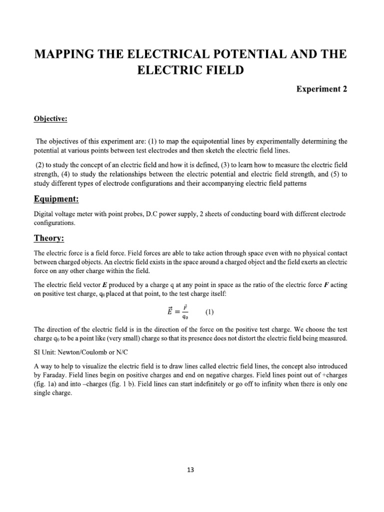 Electric Field Lines | PDF