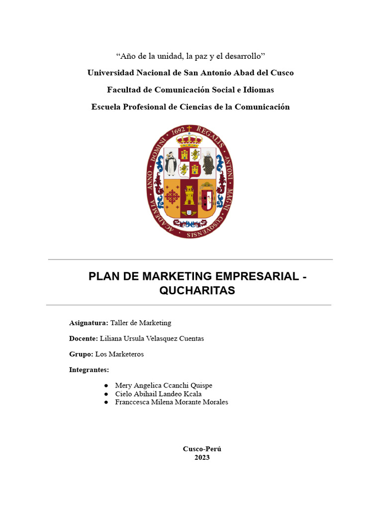 Eee Plan de Marketing Empresarial | PDF | Marketing | Postres
