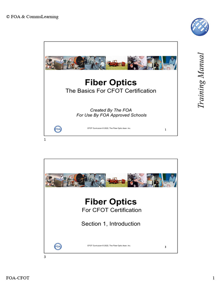 2-CFOT Handout 23 | PDF | Optical Fiber | Fiber To The X