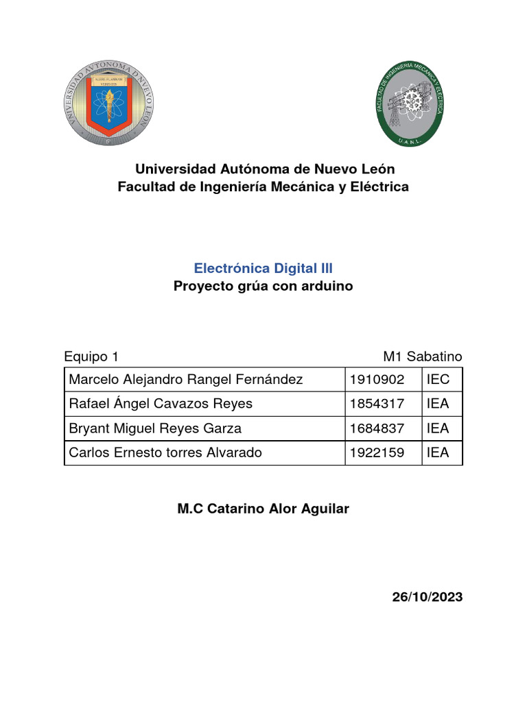 Proyecto Grua Con Arduino | PDF | Arduino | Automatización