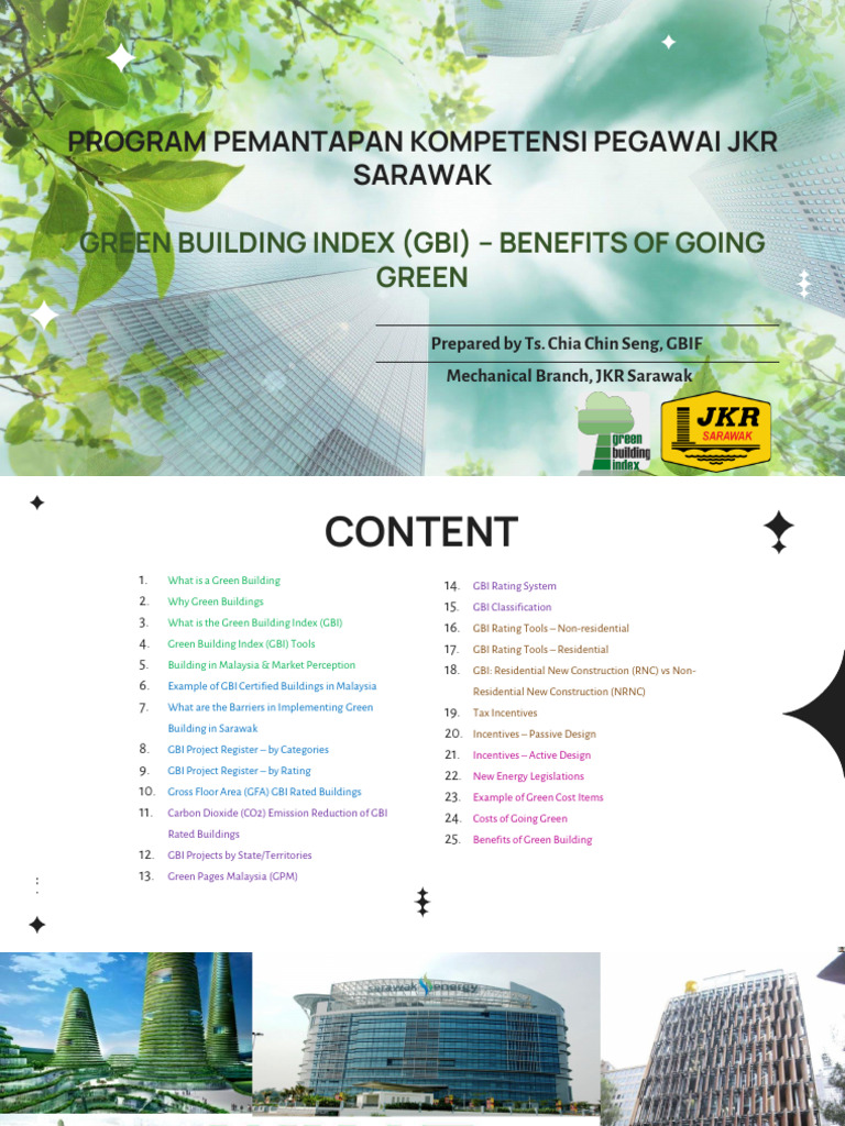 Green Building Index Gbi - Benefits of Going Green | PDF | Green ...
