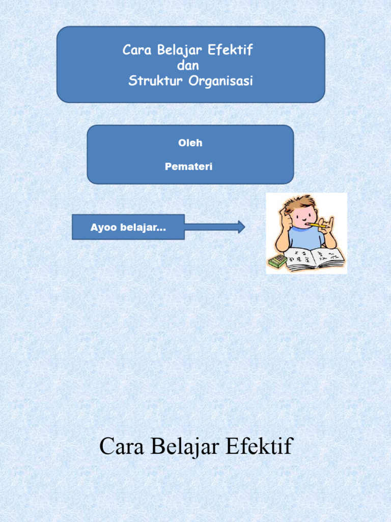 Materi Mpls Belajar Efektif Dan Struktur Organisasi | PDF
