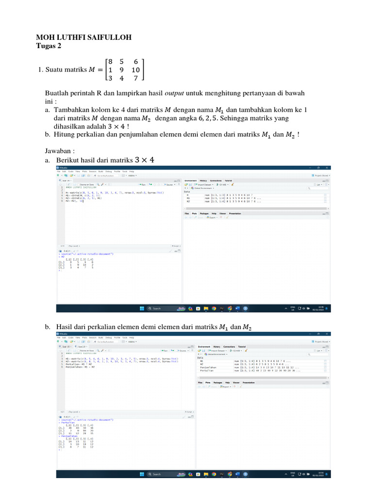 Jawaban Tugas 2 Komputer Moh Luthfi Saifulloh | PDF