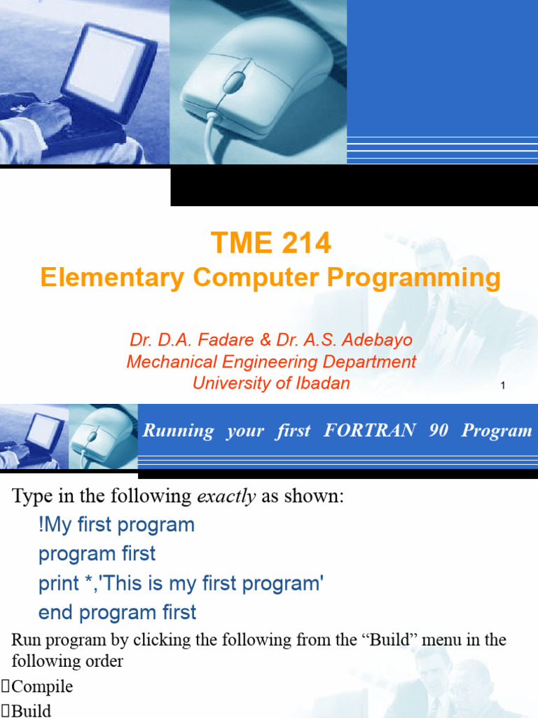 Lecture 2 | PDF | Computer Program | Programming