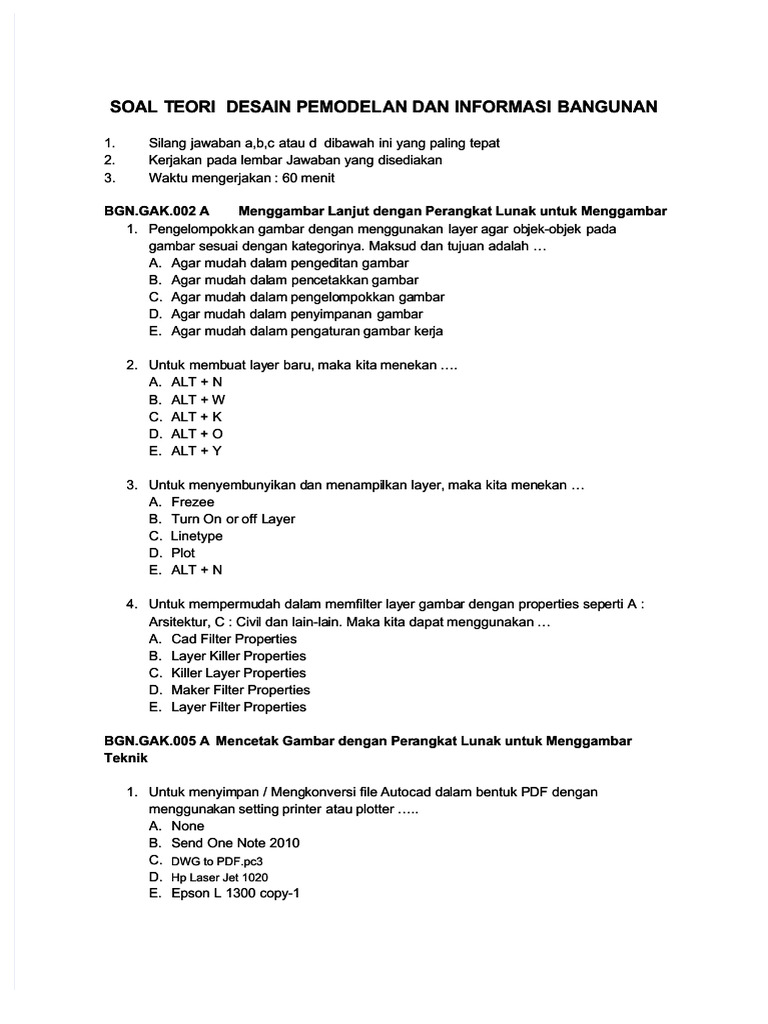 PDF Soal PM Dpib - Compress | PDF | Komputer