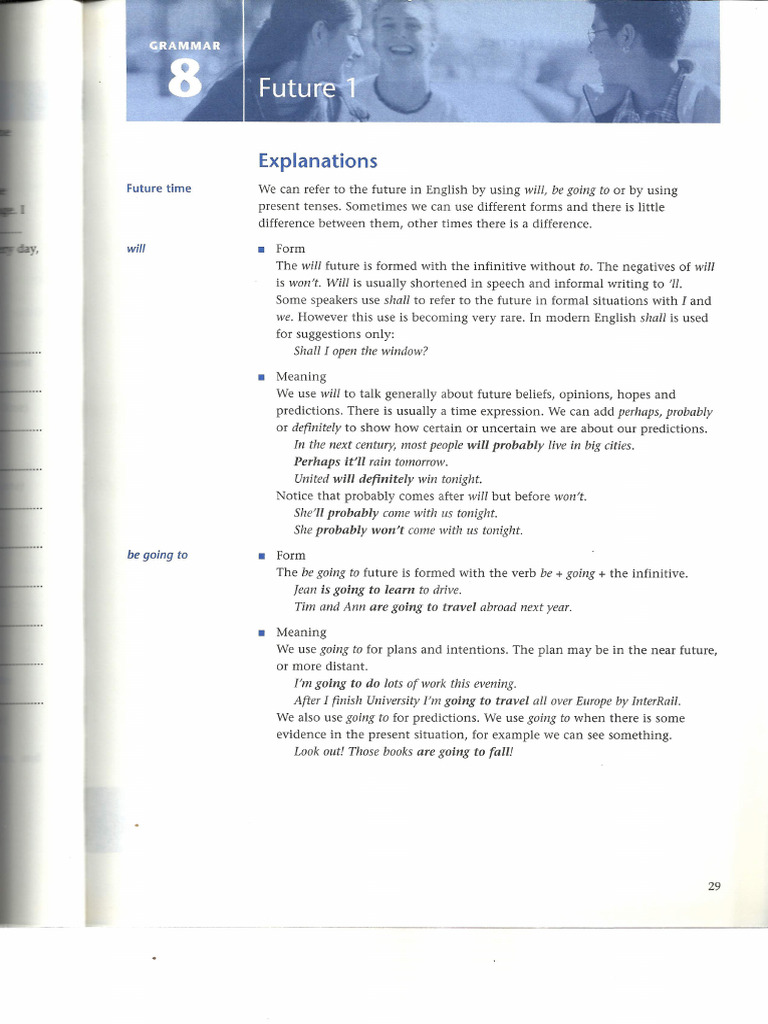 Interm - Grammar 8 - Future 1 | PDF