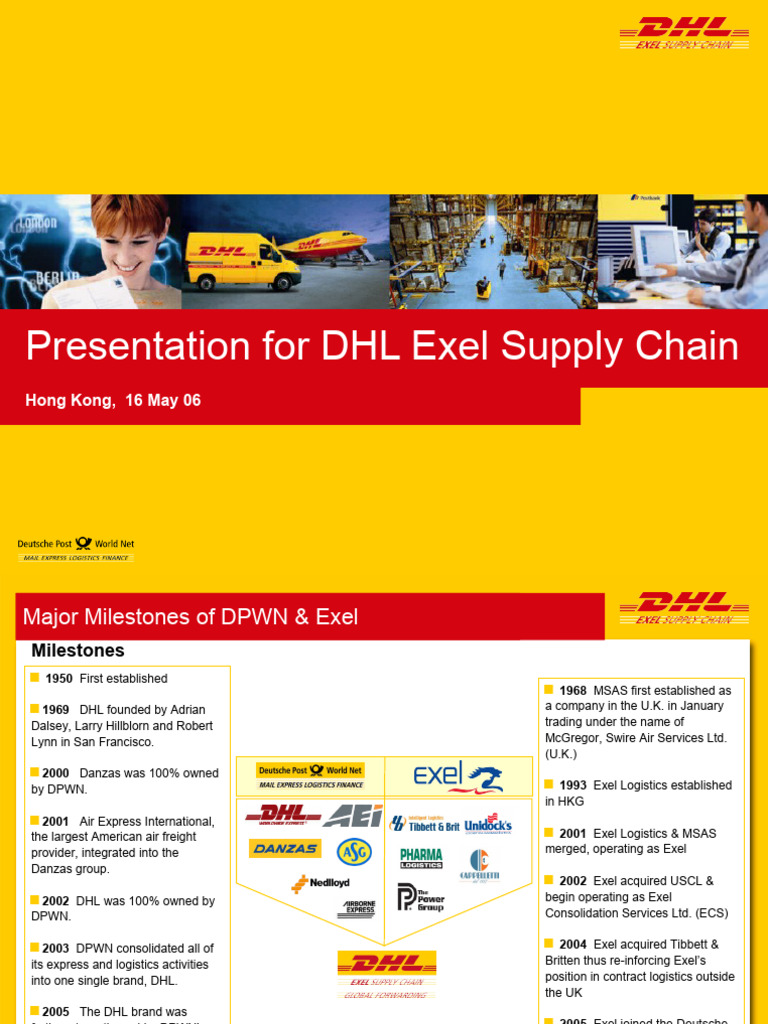 DHL Exel Supply Chain Milestones | PDF | Warehouse | Logistics