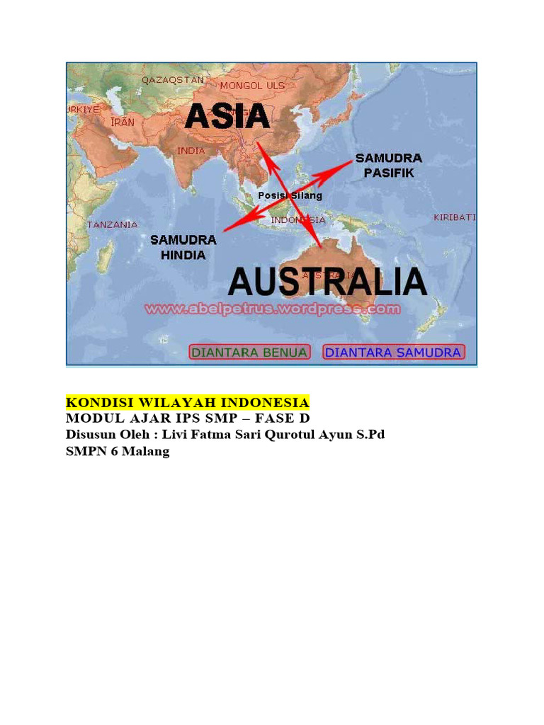 IPS KELAS 7 BAB 1 A2 Kondisi Wilayah Indonesia | PDF