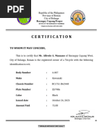Barc Certificate | PDF