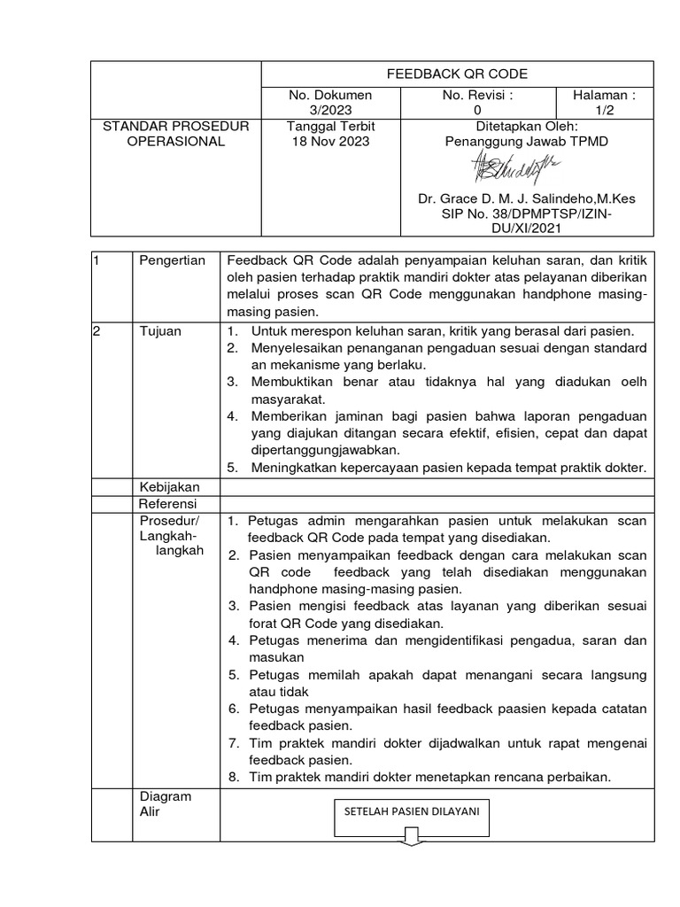 SPO FEEDBACK QR Code | PDF | Bisnis | Pengelolaan Keuangan & Uang