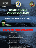 Military Hand Signals | PDF | Warfare | Military Science