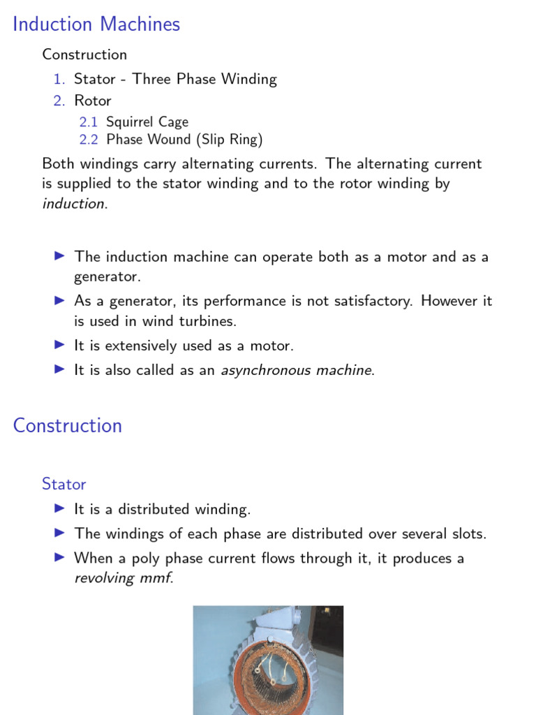 Induction Machines | PDF | Electromagnetic Induction | Electric Motor