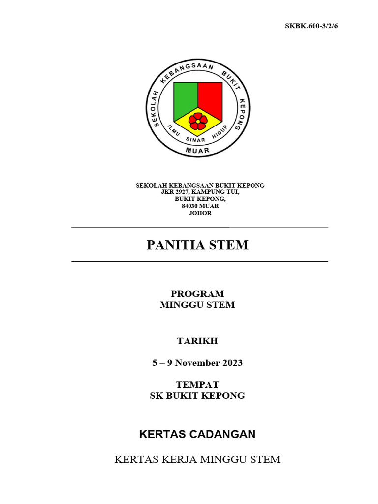 Minggu Stem Ikut Format 2023 | PDF
