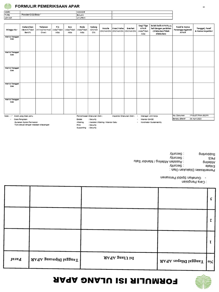 Form Apar (New) | PDF