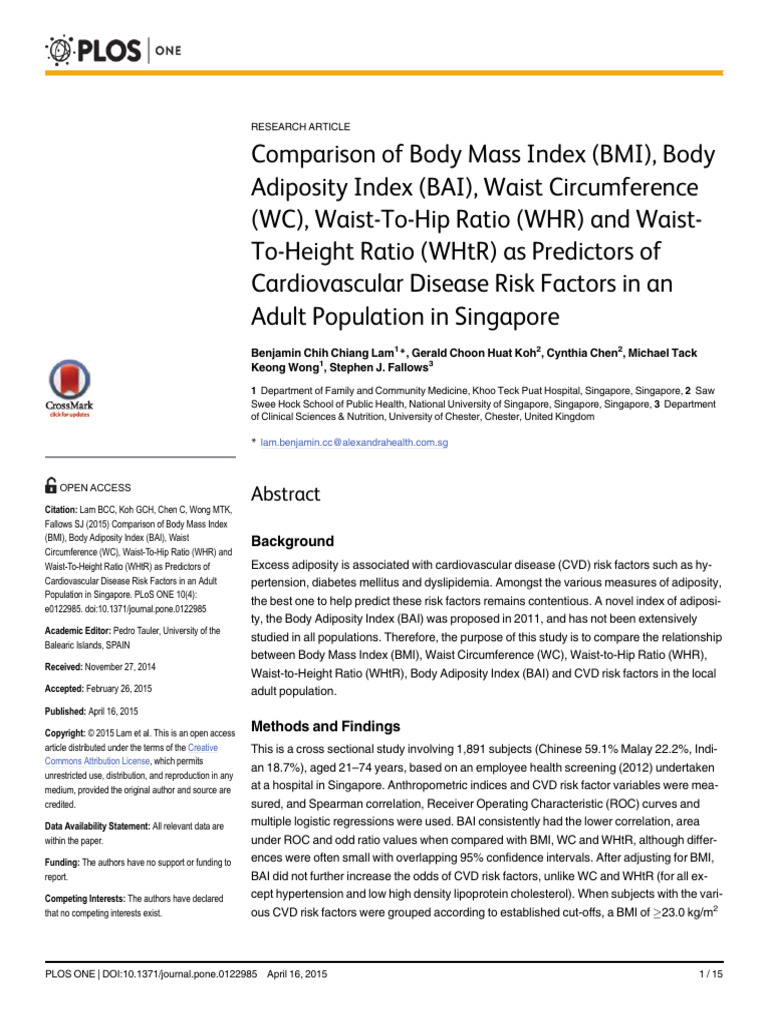 Background | PDF | Body Mass Index | Obesity
