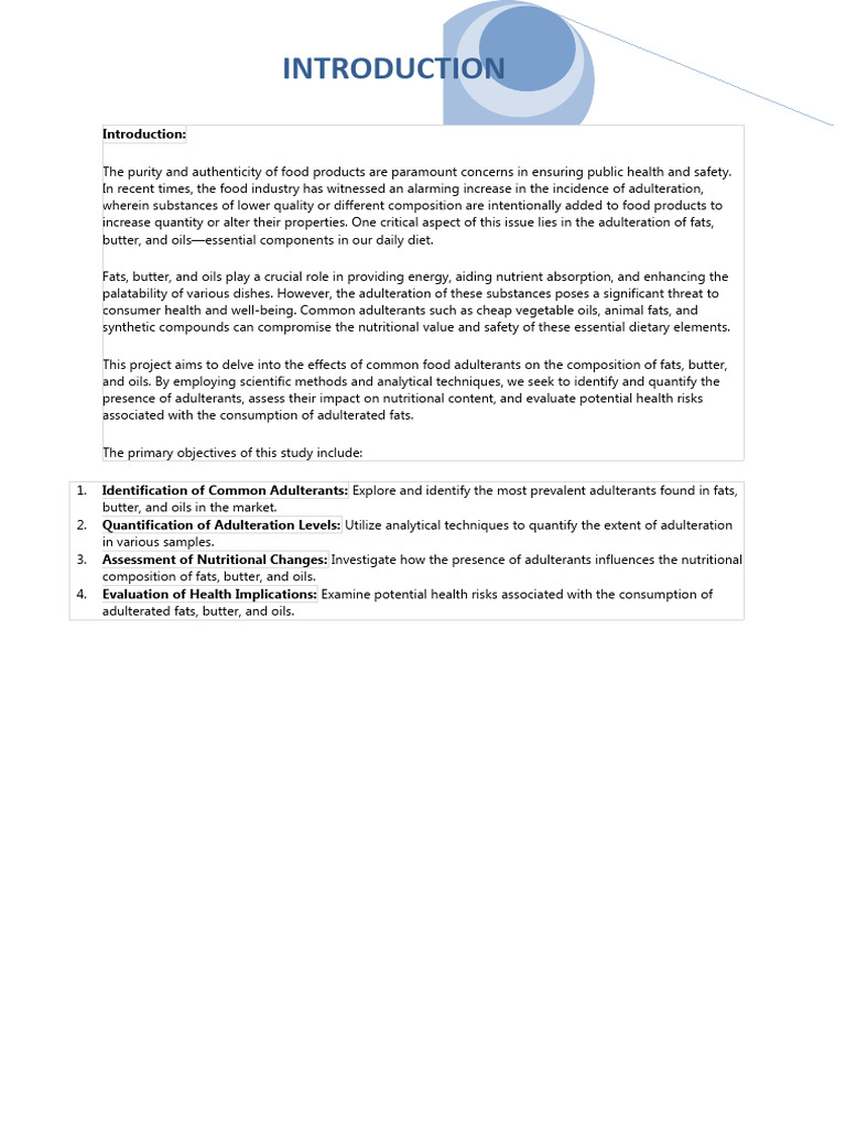 Introduction PROJECT | PDF