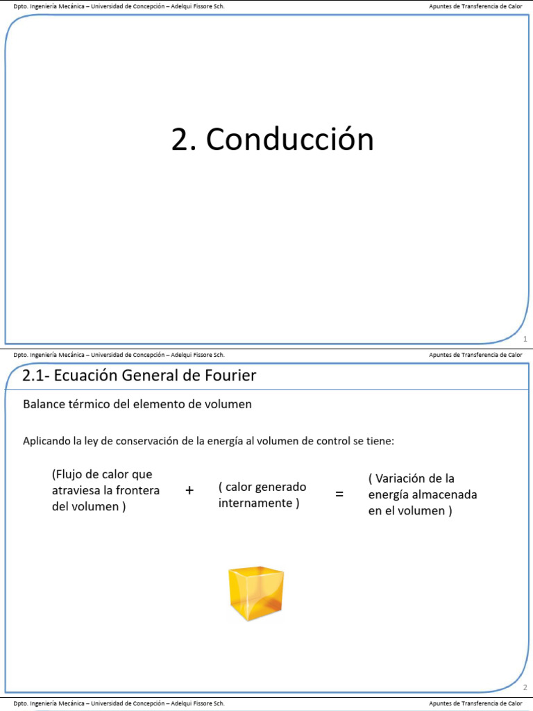 Conduccion Clase | PDF | Conduccion termica | Transferencia de calor