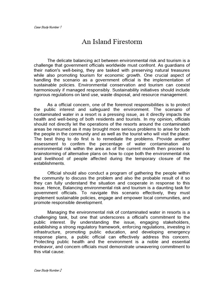 Case Study Number 1 | PDF | Employment | Clothing