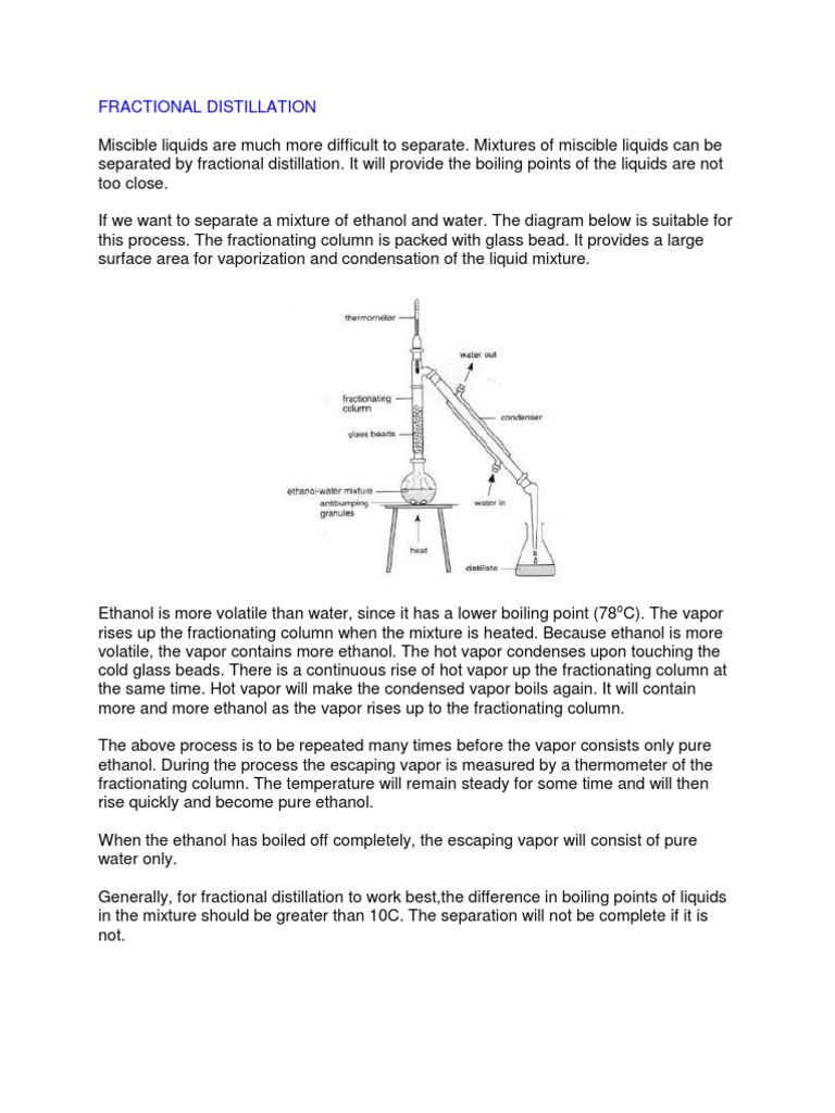 Fractional Distillation | PDF | Distillation | Petroleum