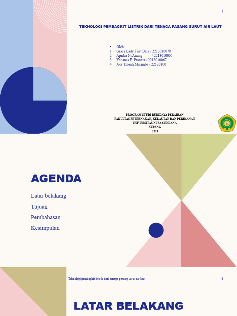 Teknologi Pembangkit Listrik Pasang Surut | PDF