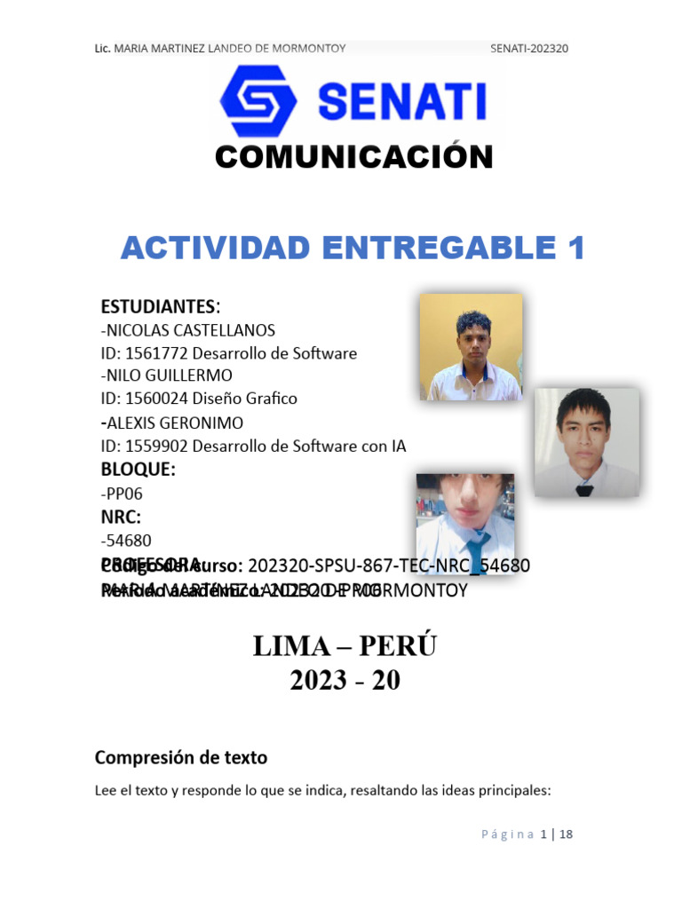 Comunicacion Entregable 2 | PDF | Antigua Grecia | Narración