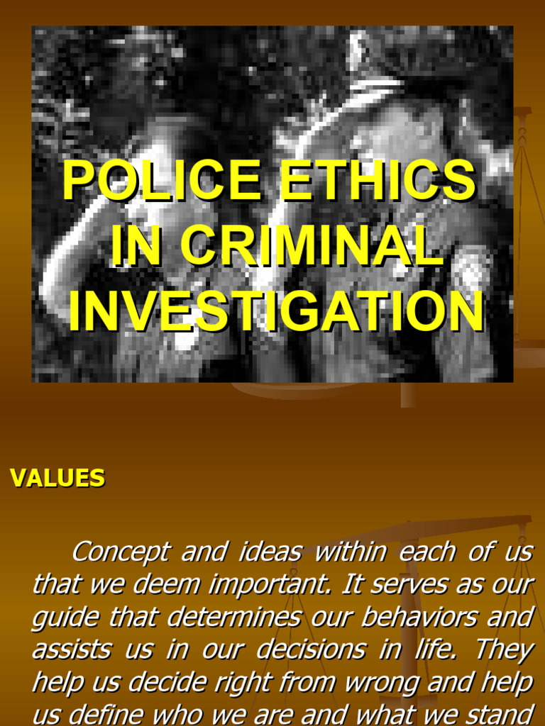 Powerpoint - Police Ethics | PDF | Police | Corruption
