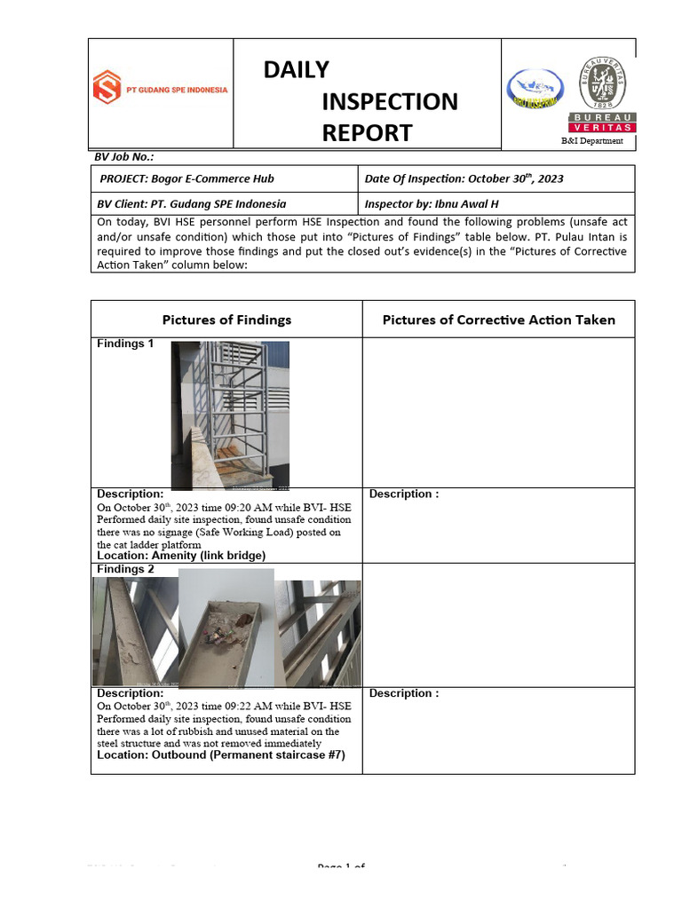 BVI-HSE Daily Report 2023-10-30 | PDF | Home & Garden | Science ...