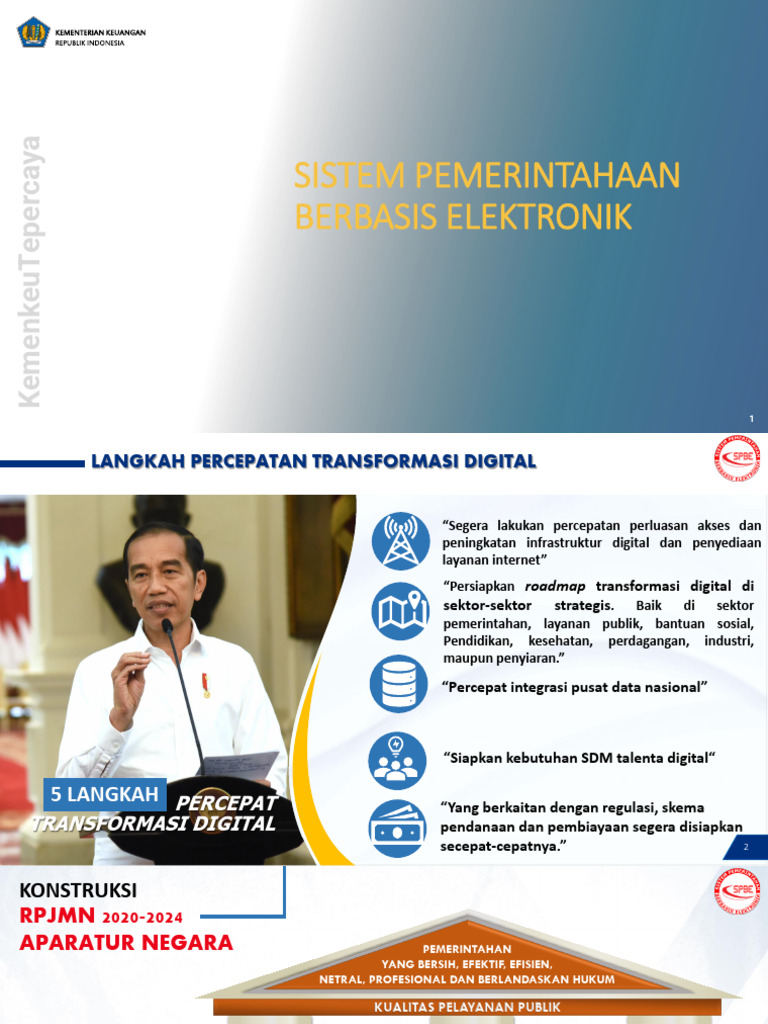 MCL Sistem Pemerintahan Berbasis Elektronik | PDF